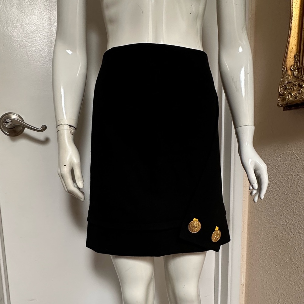 Versace Medusa Skirt Gold Greek Key Medusa Buttons El… - Gem